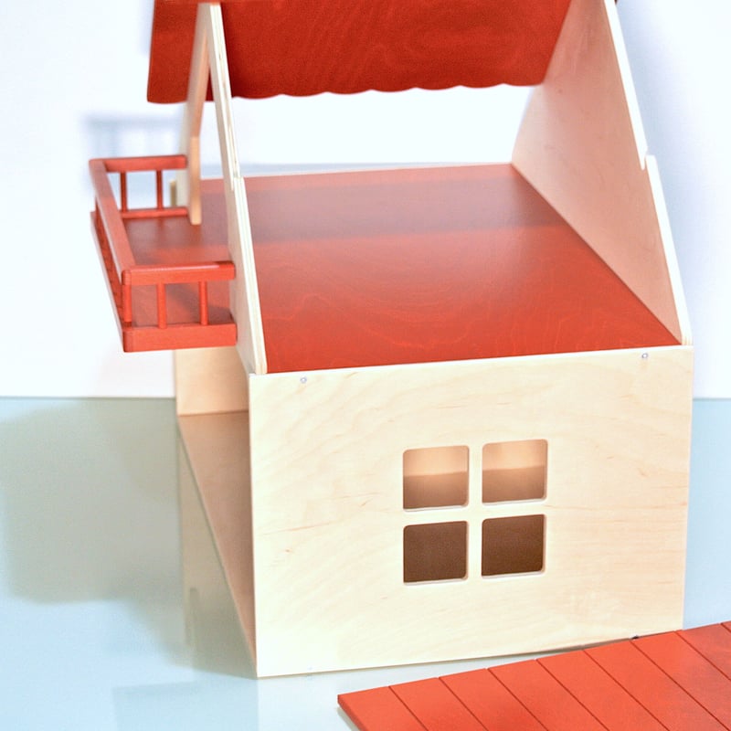 RUELKE/リュルケ社 バルコニー付きの家 赤 | Toy-Toy ONLINESHOP RUELKE/リュルケ社 バルコニー付きの家 赤 | Toy-Toy ONLINESHOP