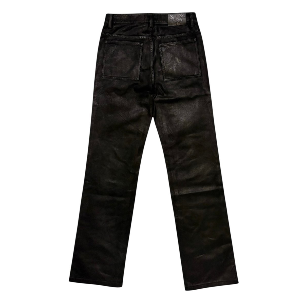 【GOAR】STRAPPED OIL STRAIGHT PANTS | AURUM