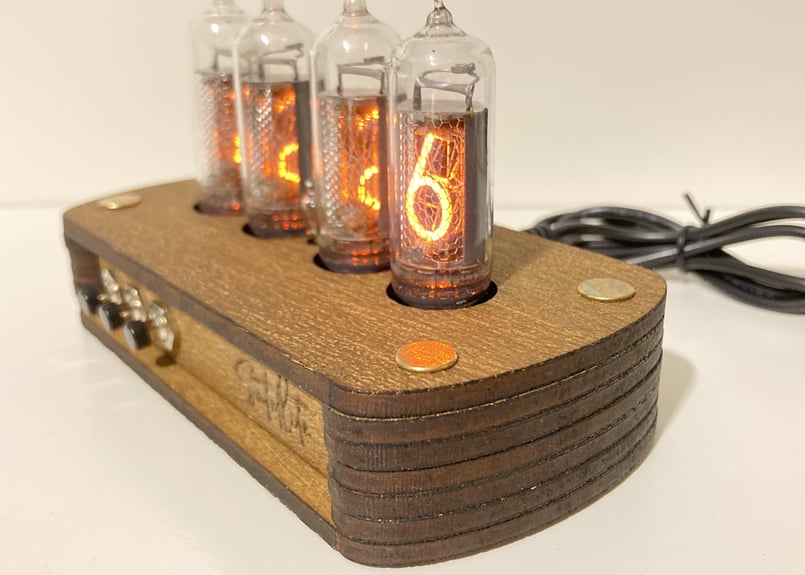 Nixie Tube Clock IN-14 オレンジライト レトロ ヴィンテージ Nixie Tube Clock IN-14 オレンジライト レトロ ヴィンテージ
