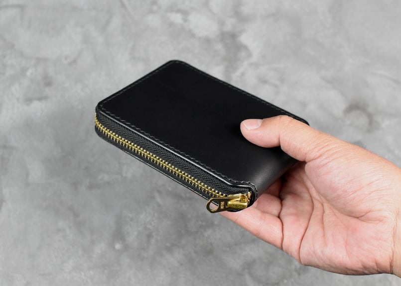 BURROWS バロウズ 二つ折りウォレット ITALIAN-SMOOTH | BLACK