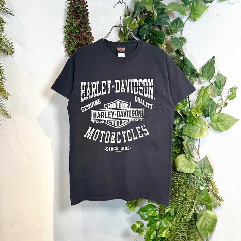 ハーレー tシャツ 古着 90s USA製 HARLEY DAVIDSON 「No1」 ロゴ T