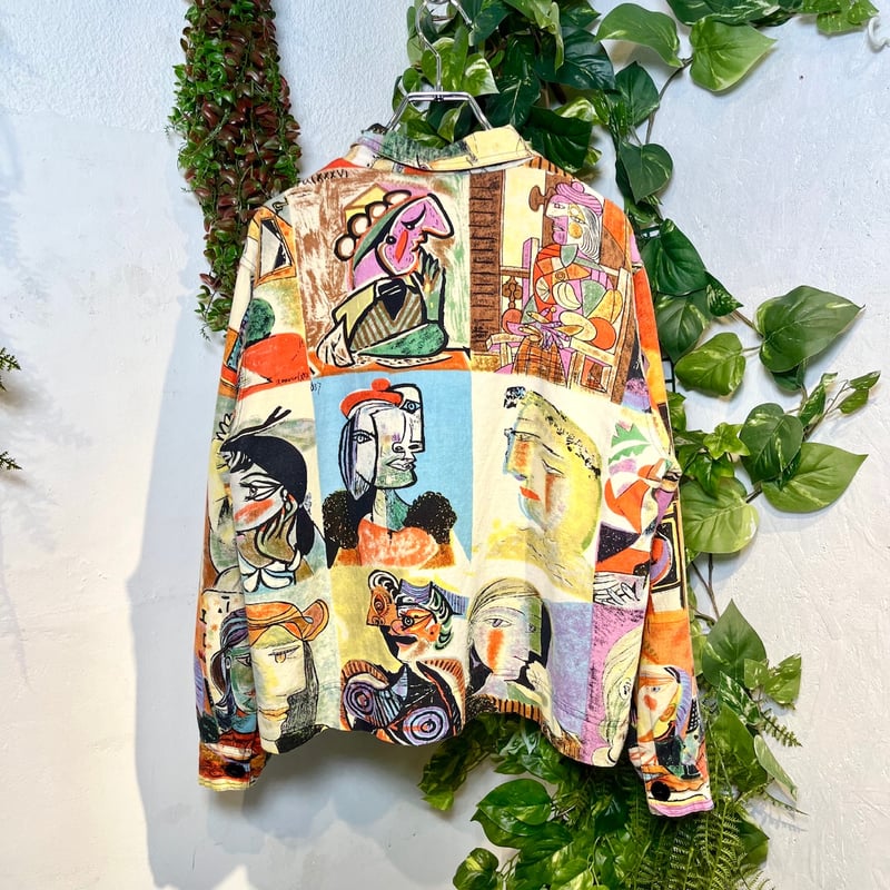 芸術的なピカソ柄ジャケット IGB0178 | 古着屋mumu 芸術的なピカソ柄ジャケット IGB0178 | 古着屋mumu