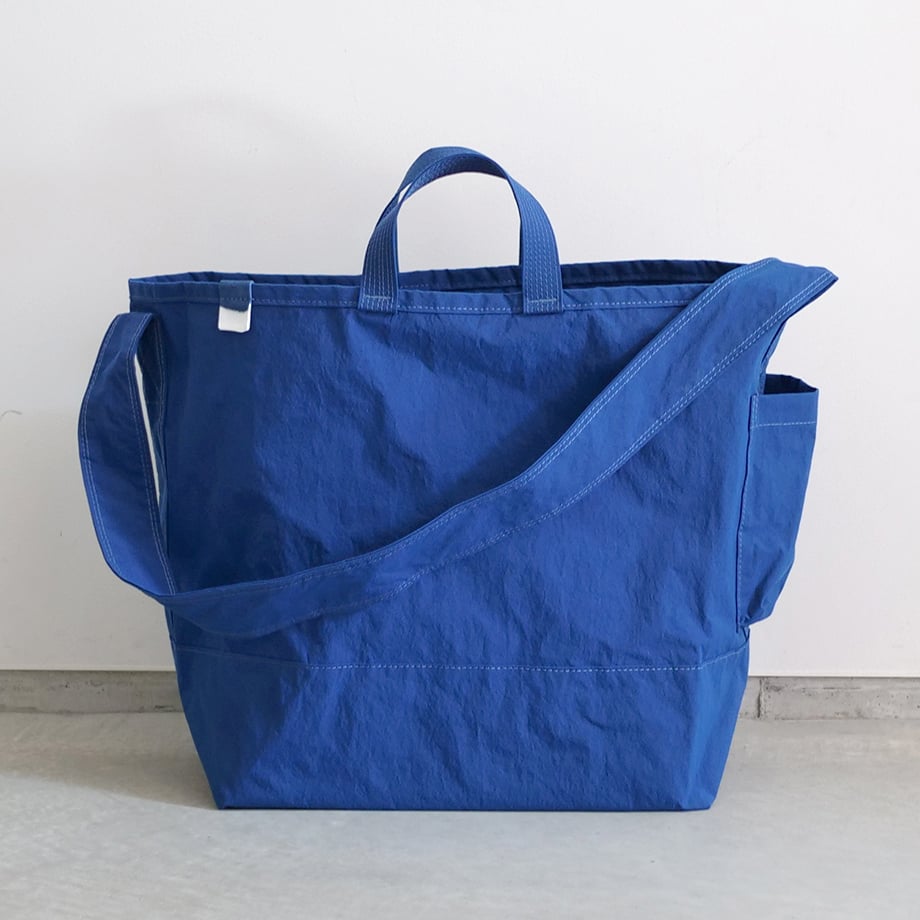 "SIDE POCKET" TOTE BLUE NO.11 | ANUNFOLD