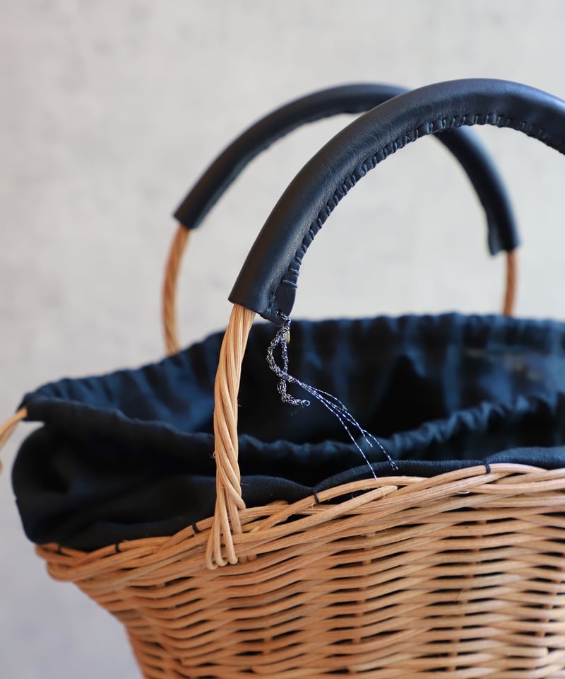 tsukinowa TG026 tsukinowaxnuppu手編みのカゴBAG・籐柿渋 tsukinowa TG026 tsukinowaxnuppu手編みのカゴBAG・籐柿渋
