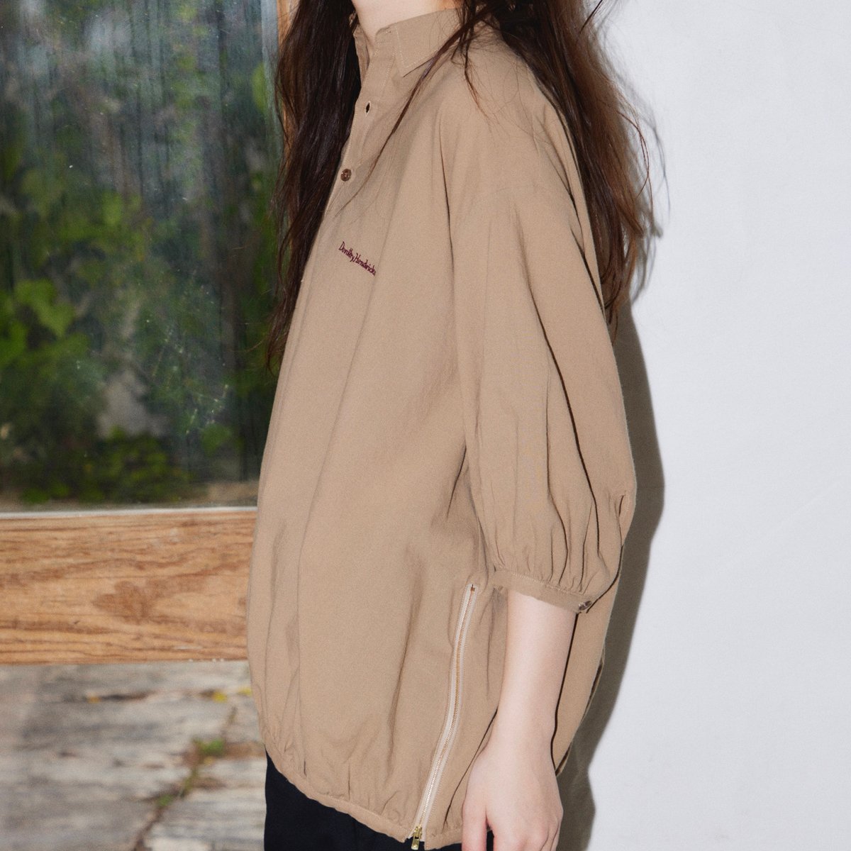 BACK ZIPPER SHIRT | Dorothy Hendricks