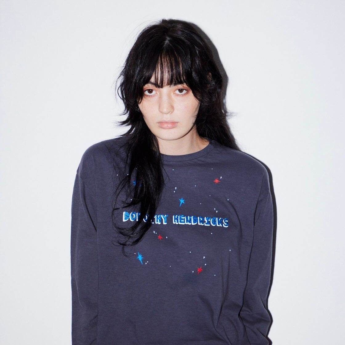 GLITTER PRINT LONG SLEEVE TEE | Dorothy Hendricks