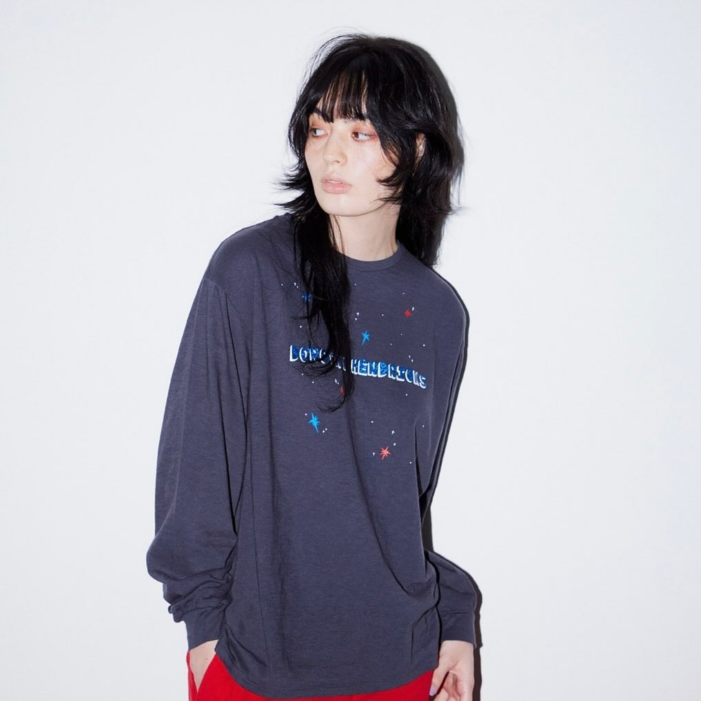 GLITTER PRINT LONG SLEEVE TEE | Dorothy Hendricks