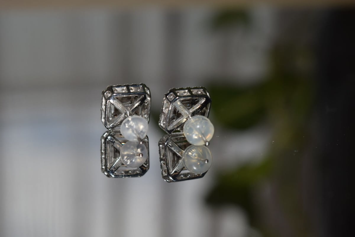 0.4ct スクエアピアス | Baguette 0.4ct スクエアピアス | Baguette