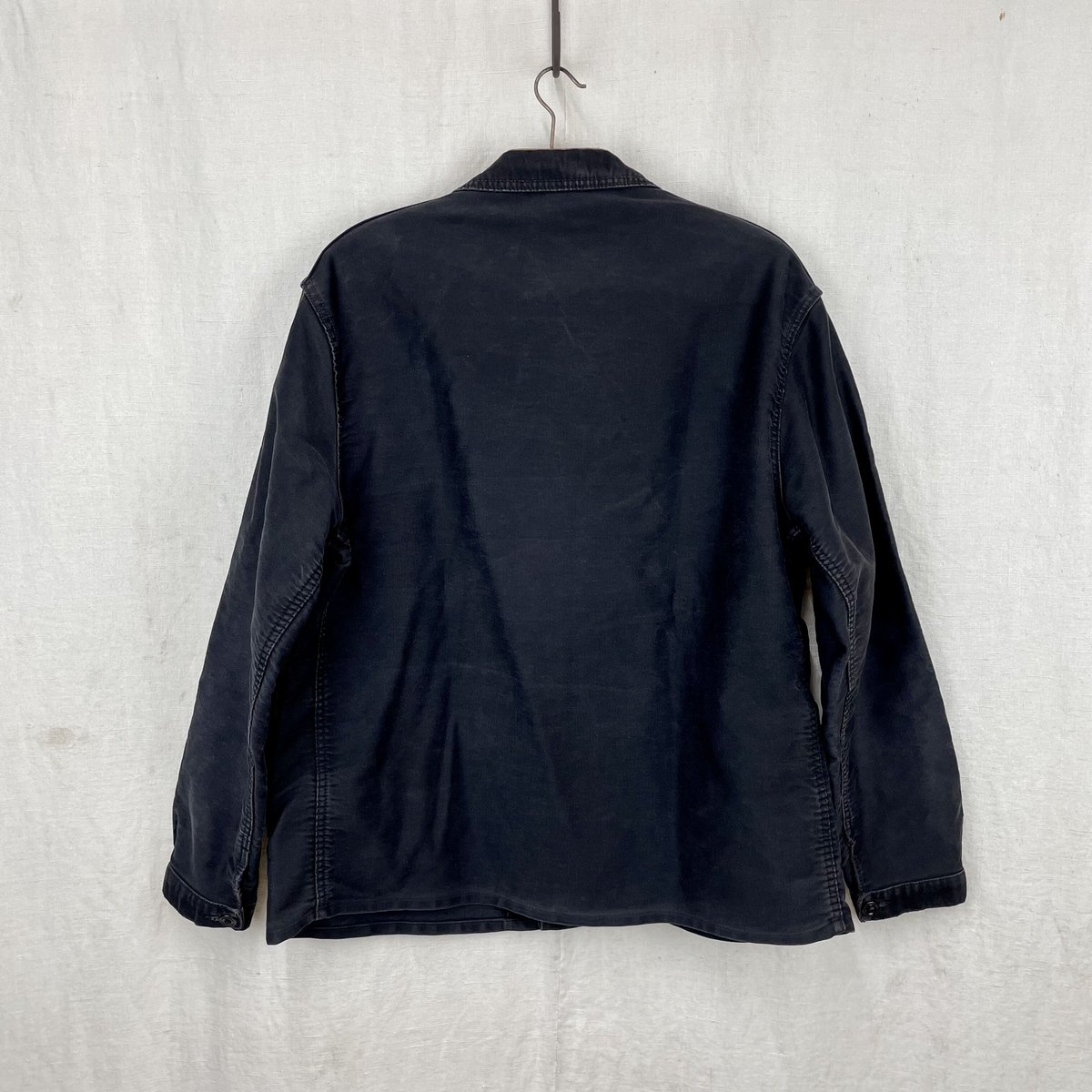 Le Mont St Michel Black Moleskin Jacket Size56 Le Mont St Michel Black Moleskin Jacket Size56