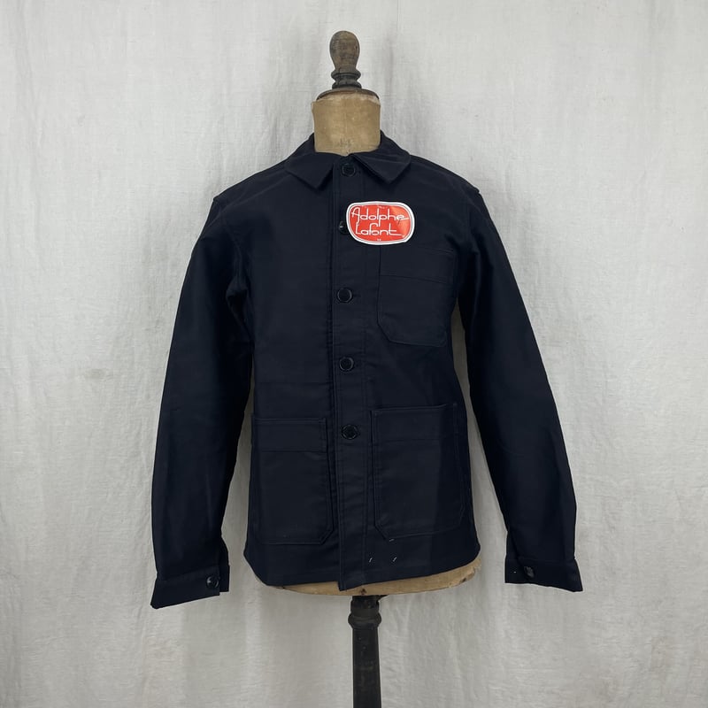 Adolphe Lafont Black Moleskin Jacket Deadstock Adolphe Lafont Black Moleskin Jacket Deadstock