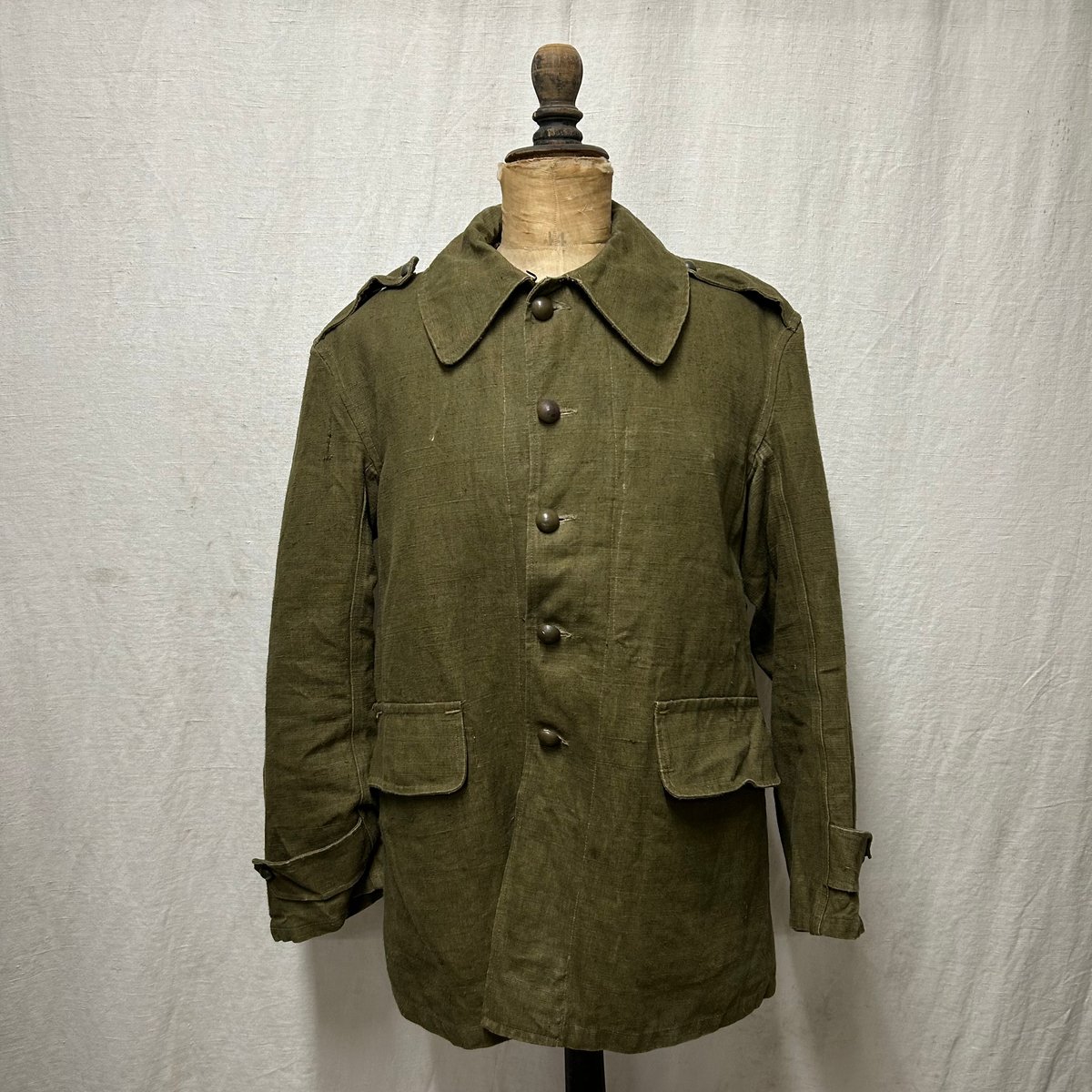 French Army M35 Linen Mortercycle Jacket with L...