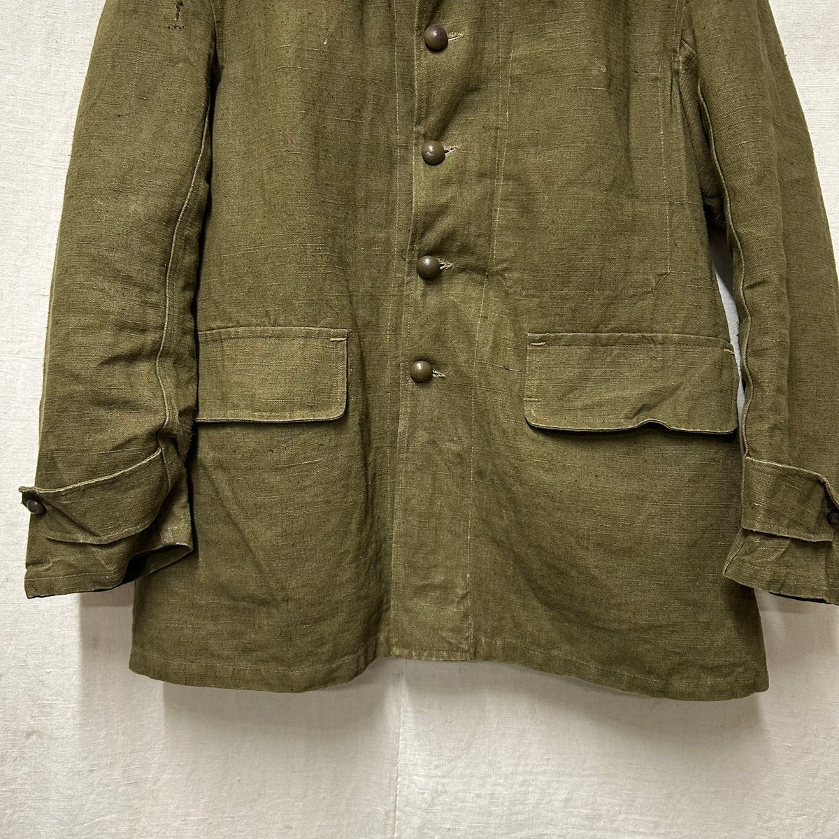 French Army M35 Linen Mortercycle Jacket with L...