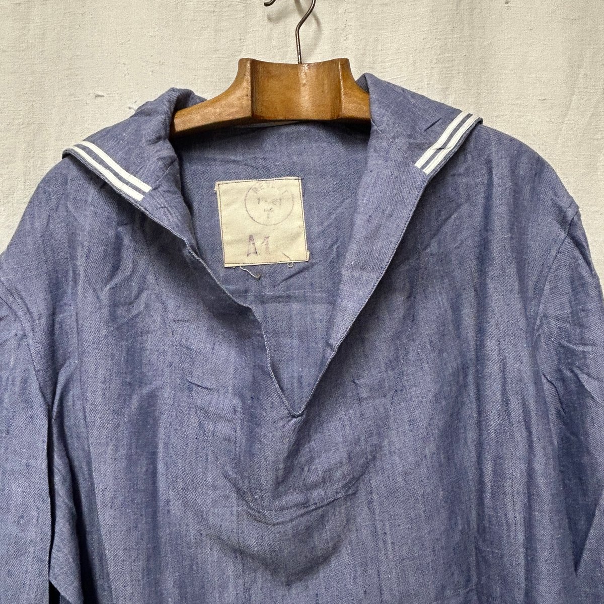 French Navy / Marine Nationale Linen Sailor Shi...