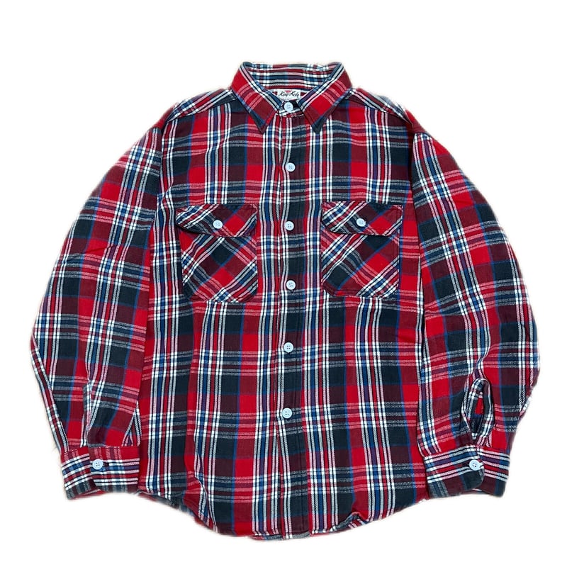 60s King Kole Heavy Nel Shirts 皿ボタン SIZE ML | H 60s King Kole Heavy Nel Shirts 皿ボタン SIZE ML | H
