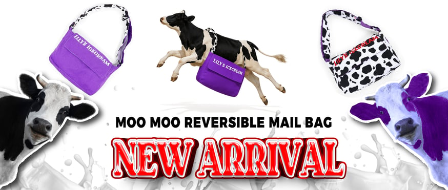 MOO MOO REVERSIBLE MAIL BAG | LILY'S ICECREAM®︎...