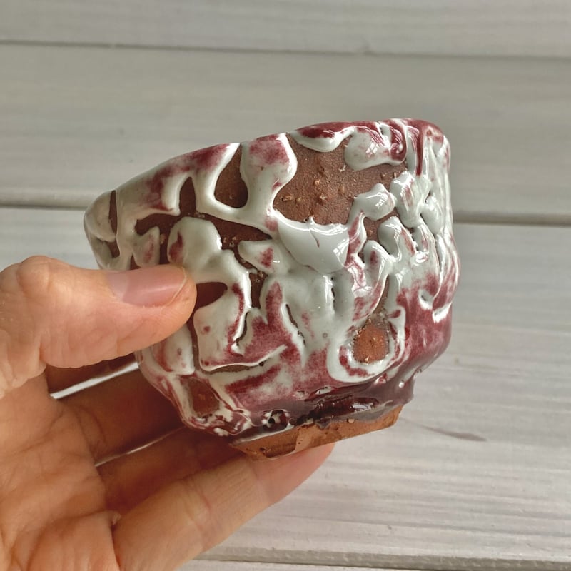 紅萩桜高台ぐい呑 | 萩焼 窯元 緑栄窯 Ryokuei-オンラインショップ- 紅萩桜高台ぐい呑 | 萩焼 窯元 緑栄窯 Ryokuei-オンラインショップ-