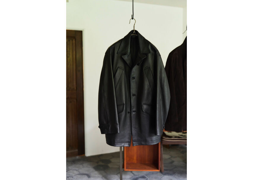 MAATEE&SONS LAMB LEATHER ARMY JACKET | MusterWerk MAATEE&SONS LAMB LEATHER ARMY JACKET | MusterWerk