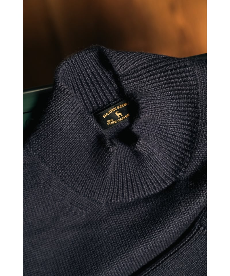 MAATEE&SONS 梳毛CASHMERE多本撚 MN P/O SWEATER MAATEE&SONS 梳毛CASHMERE多本撚 MN P/O SWEATER