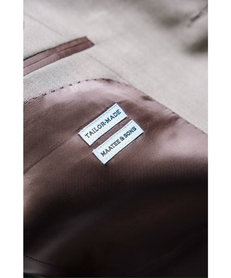 MAATEE&SONS フル毛芯 SINGLE TAILORED MAATEE&SONS フル毛芯 SINGLE TAILORED
