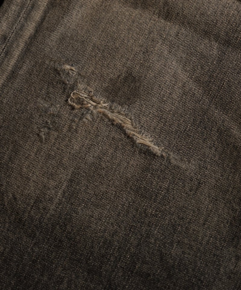 ANCELLM P/DAMAGE DENIM STRAIGHT 5P PANTS | Must ANCELLM P/DAMAGE DENIM STRAIGHT 5P PANTS | Must