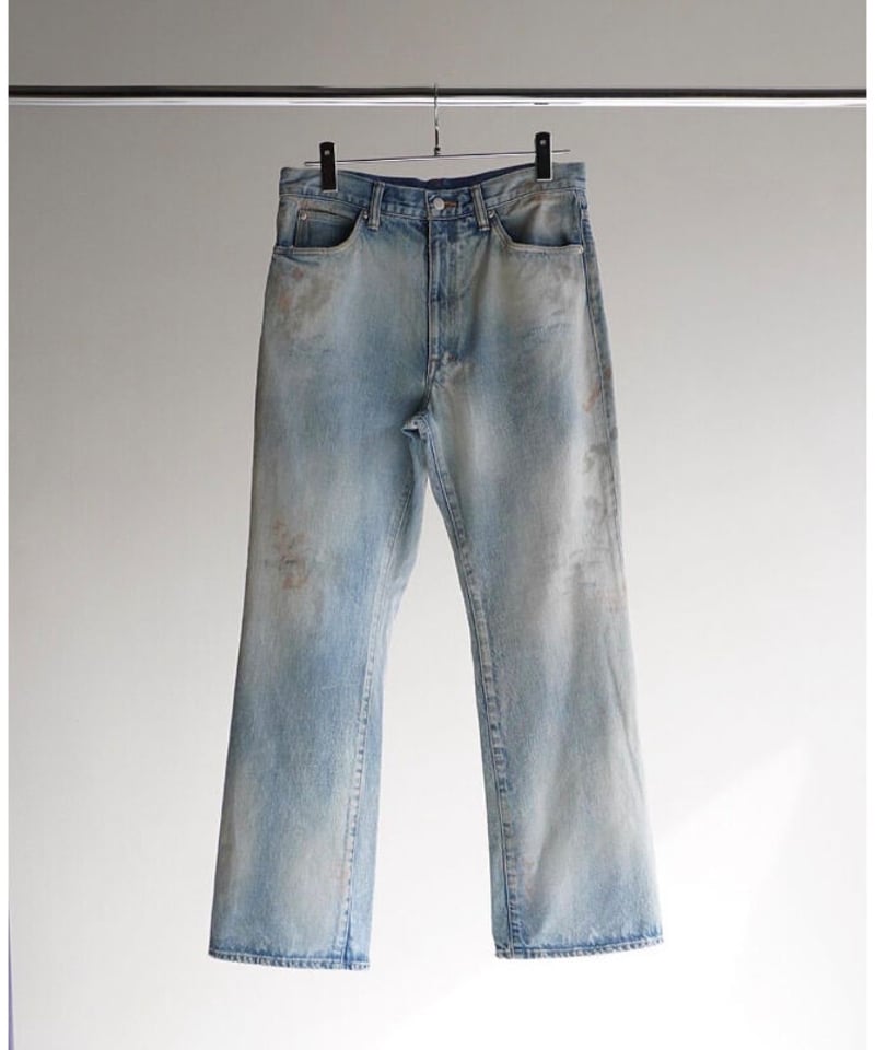 ANCELLM AGING SELVEDGE SHOECUT 5P DENIM PANTS U ANCELLM AGING SELVEDGE SHOECUT 5P DENIM PANTS U