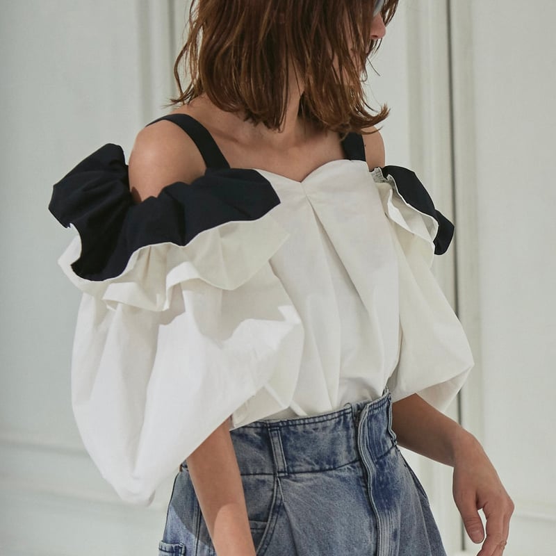 Bouquet tops(white) | RIKO Bouquet tops(white) | RIKO