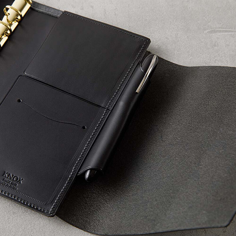 KNOX 【FLUCT｜フラクト】 システム手帳 バイブルサイズ フラップ付き 12...