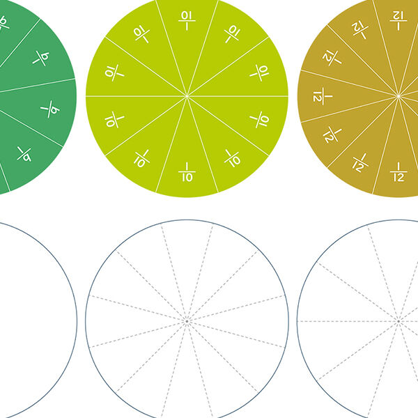 分数の補助教具を手作りする テンプレート・円 | futuni