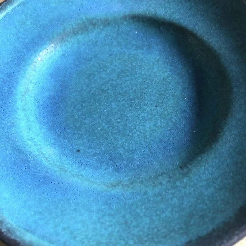 益子焼 わかさま陶芸 シャビーターコイズやさしい器 リム皿 (S 益子焼 わかさま陶芸 シャビーターコイズやさしい器 リム皿 (S