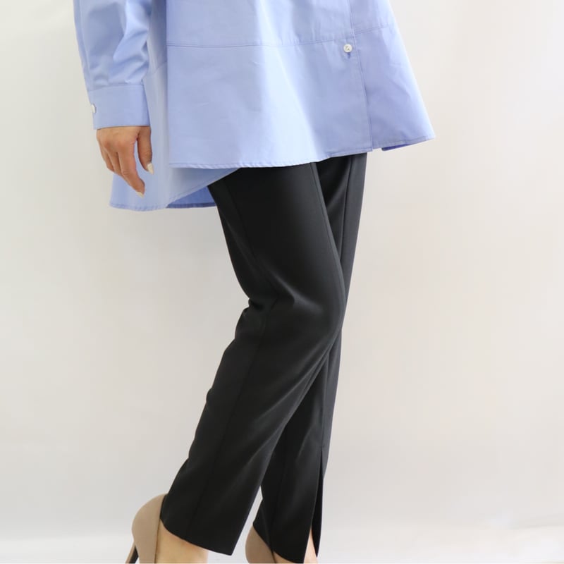 ストレッチセンタースリットパンツ【70141】日本製 | nineteen ストレッチセンタースリットパンツ【70141】日本製 | nineteen