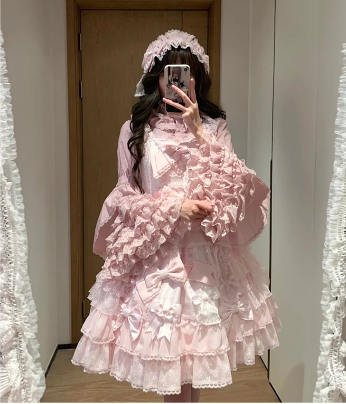 Lacy Princess姫袖ブラウス ピンク/Select | tulle オンライン Lacy Princess姫袖ブラウス ピンク/Select | tulle オンライン