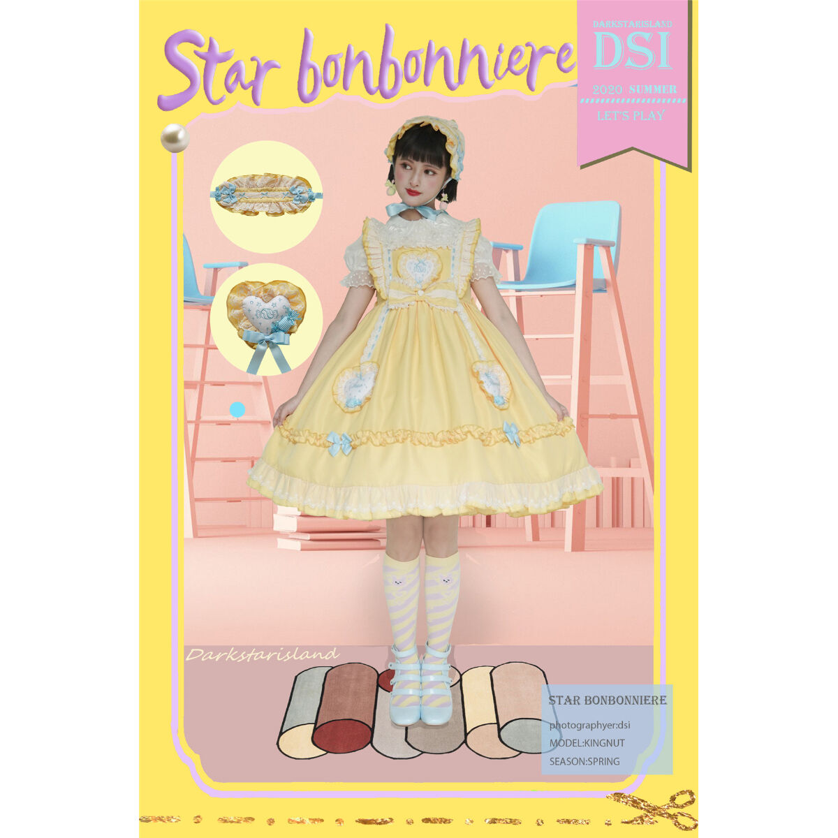 Fluffy Heartジャンパースカート イエロー/select | tulle Fluffy Heartジャンパースカート イエロー/select | tulle