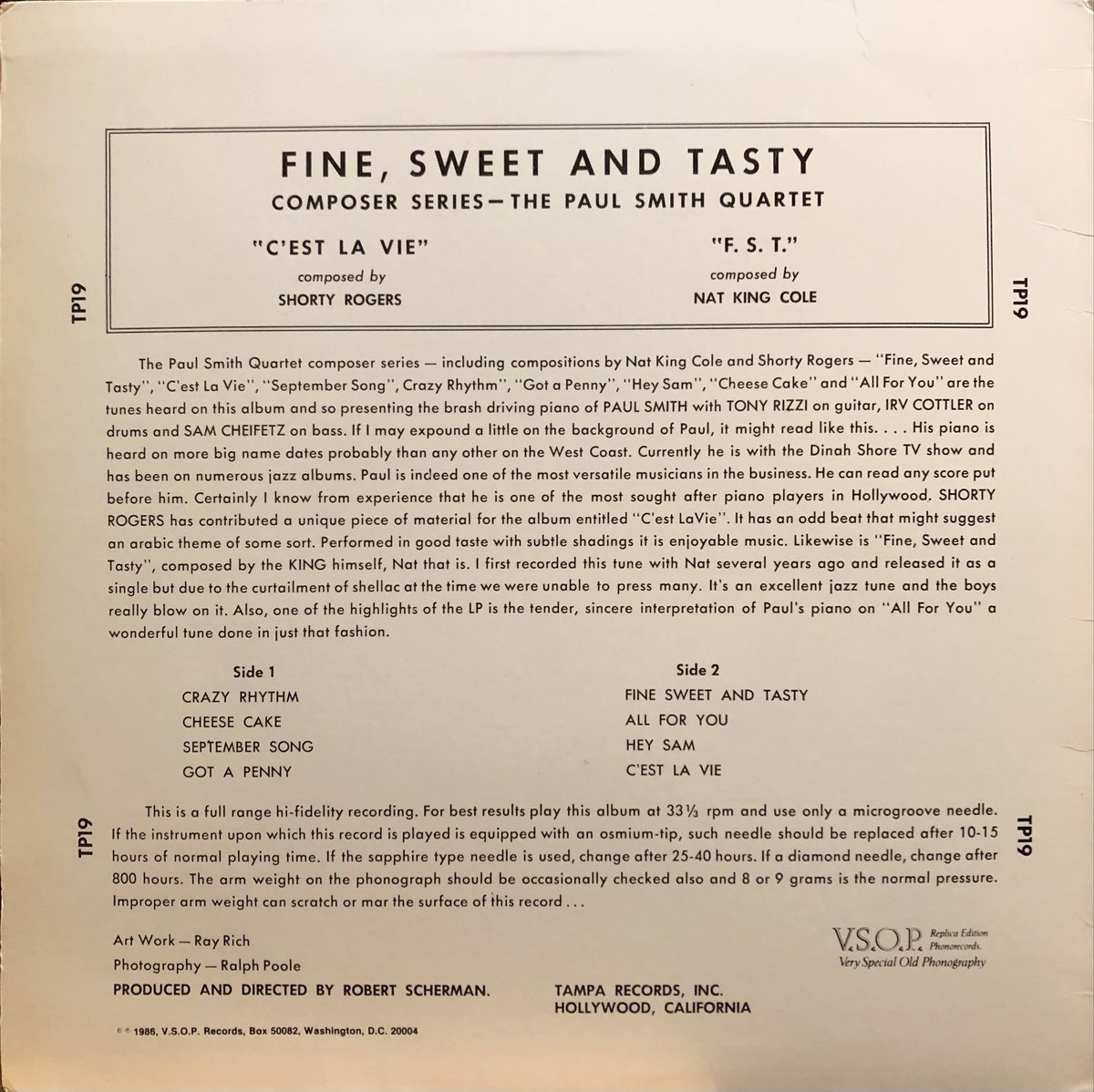 Paul Smith Quartet / FINE, SWEET AND TASTY | FU...