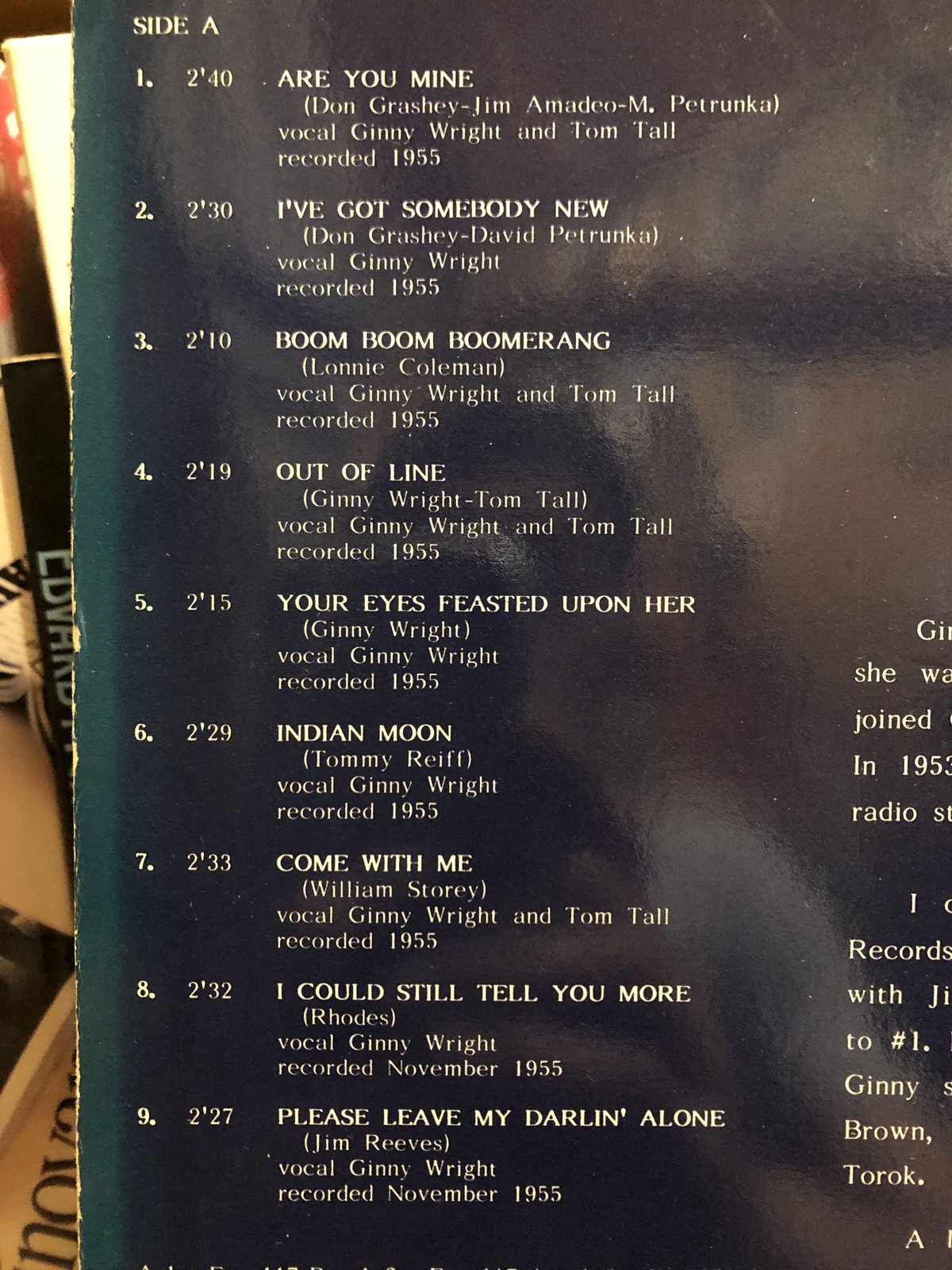 Ginny Wright / FAMOUS COUNTRY SOLOS AND DUETS