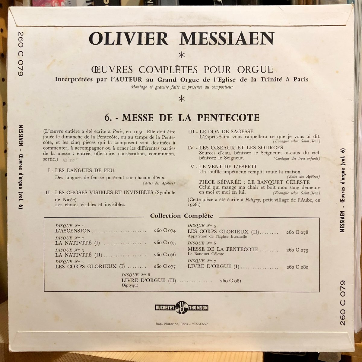 Olivier Messiaen / OEUVRE COMPLETES POUR ORGUE ...