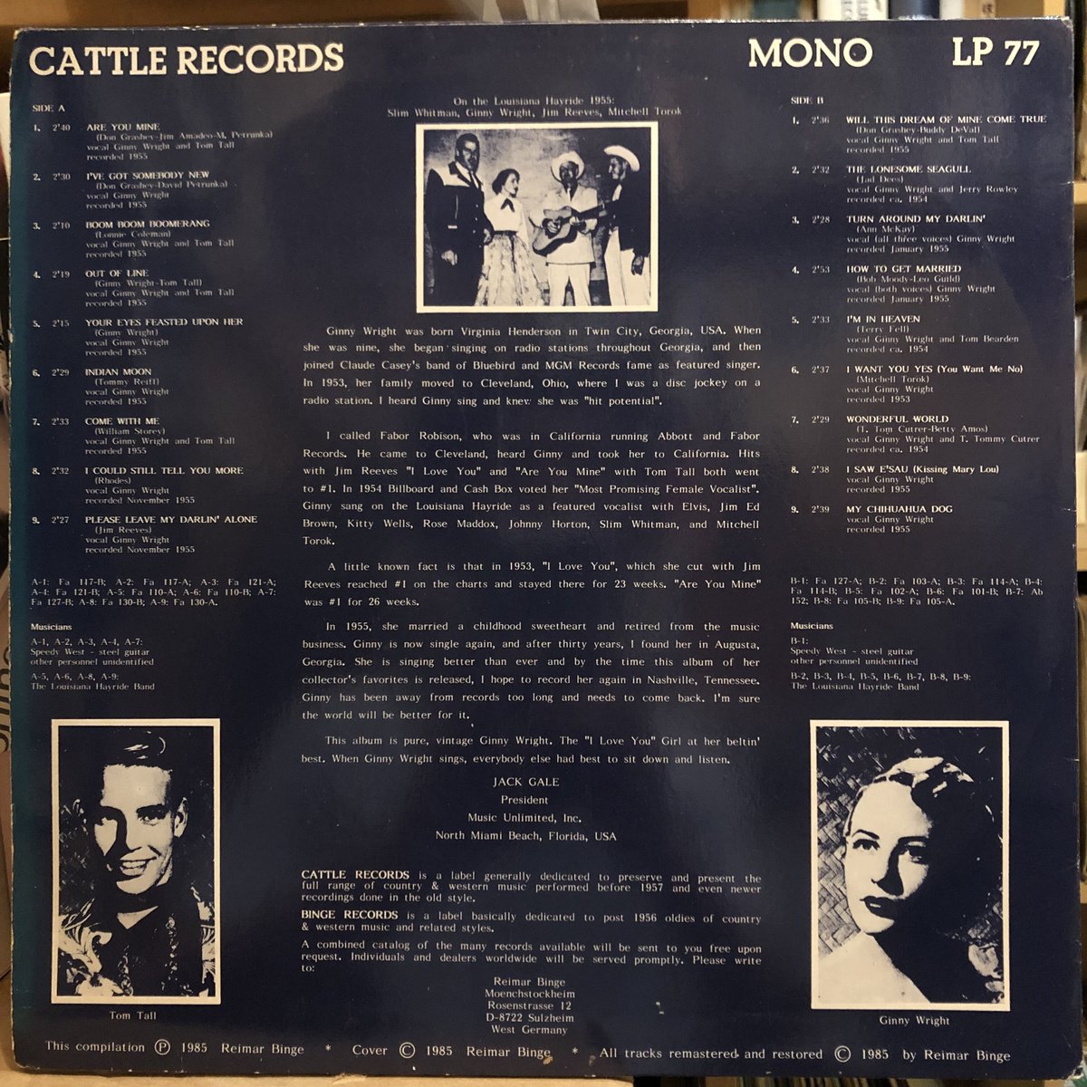Ginny Wright / FAMOUS COUNTRY SOLOS AND DUETS