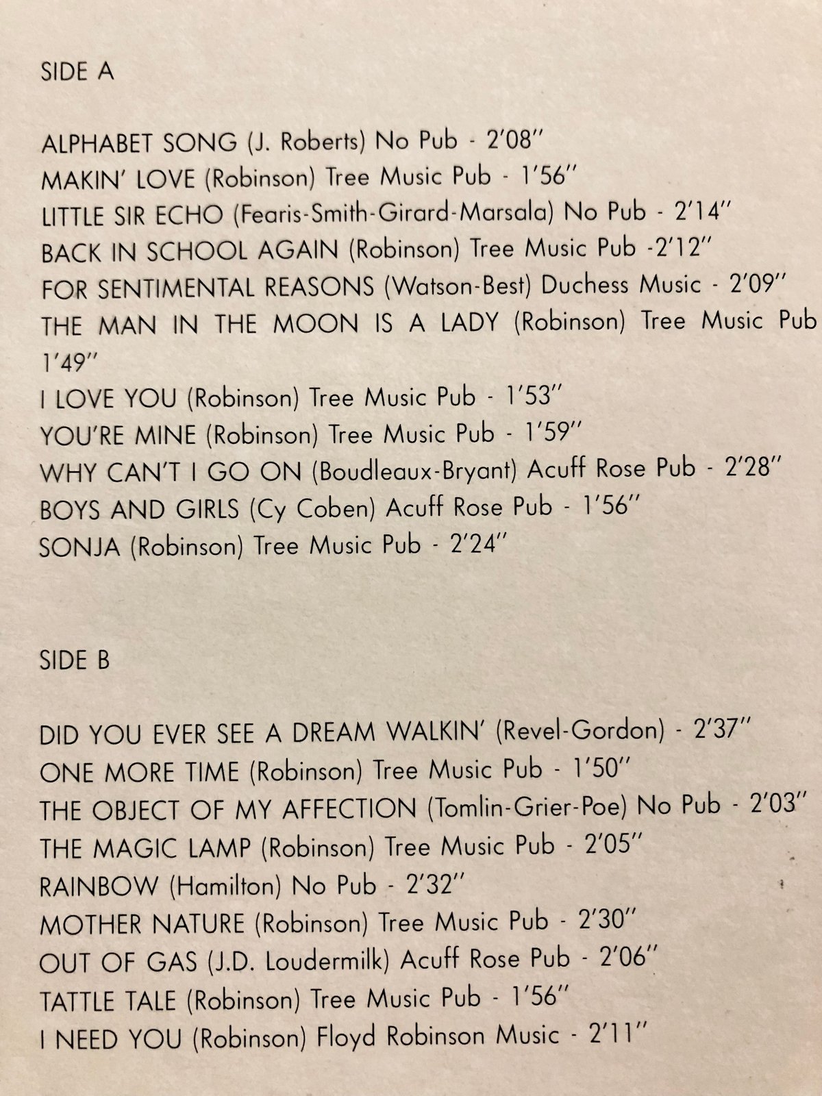 Floyd Robinson / MAKIN’ LOVE | FUN FUN FUN RECORD