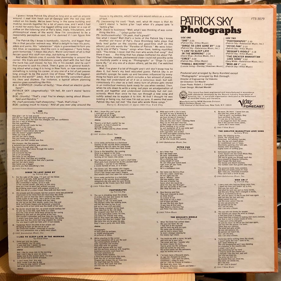 Patrick Sky / PHOTOGRAPHS | FUN FUN FUN RECORD