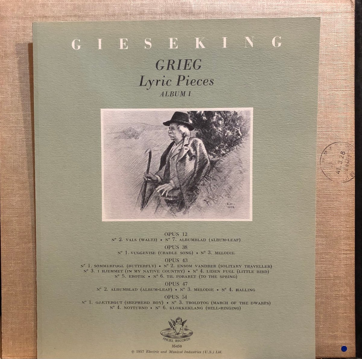 Walter Gieseking / GRIEG - LYRIC PIECES ALBUM 1...