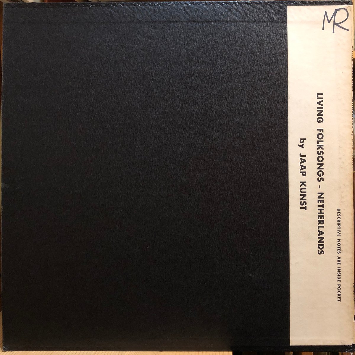 Jaap Kunst / LIVING FOLKSONGS AND DANCE-TUNES F...