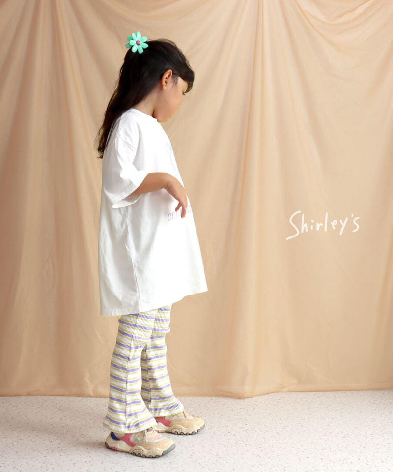 ラスト・L/XL】ボーダー柄ブーツカットフレアパンツ | Shirley's ラスト・L/XL】ボーダー柄ブーツカットフレアパンツ | Shirley's
