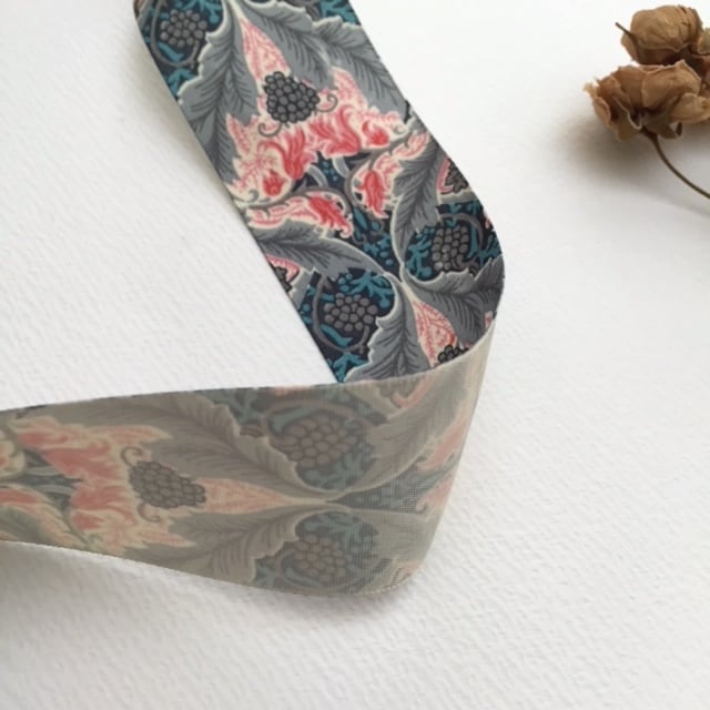 Liberty ribbon / ビンテージリバティリボン BURNHAM GREY | co...