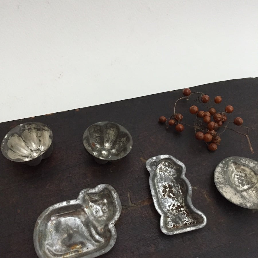 baking tin / アンティークどんぐり・ねこクッキー型 | cocon