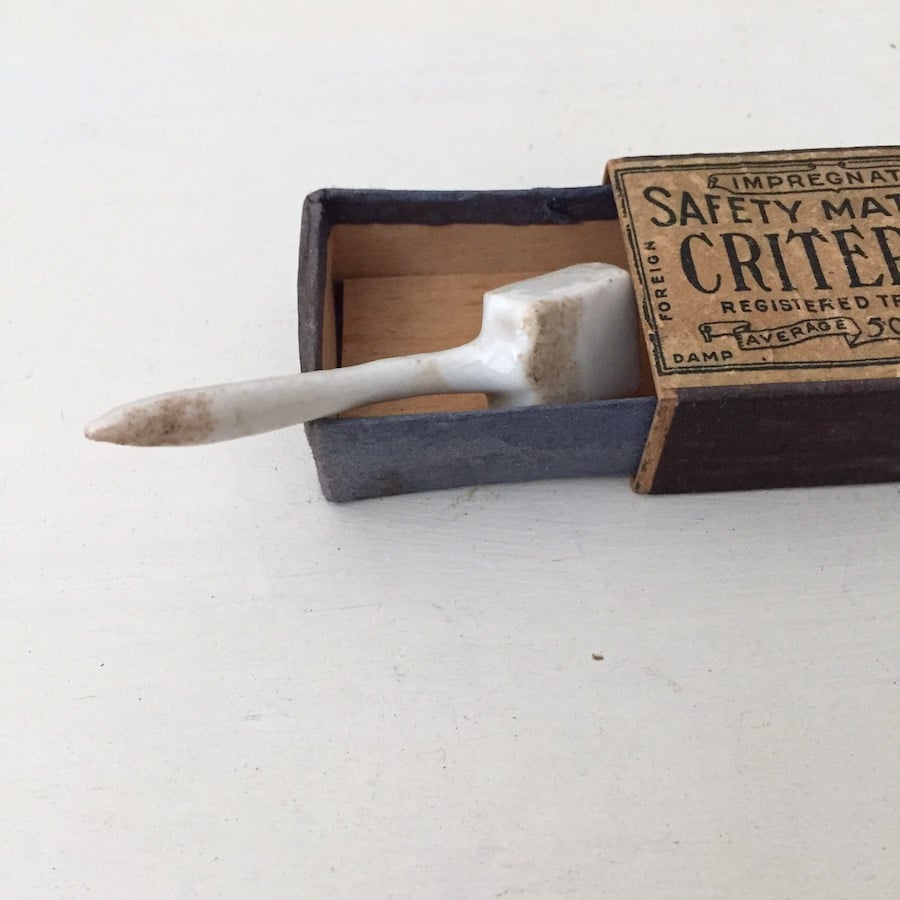 mini spoon / アンティーク陶器のミニスプーン | cocon