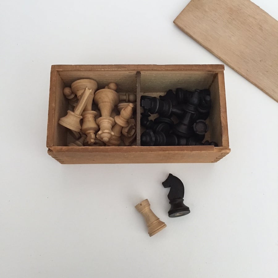 chess / アンティーク木製チェスセット | cocon