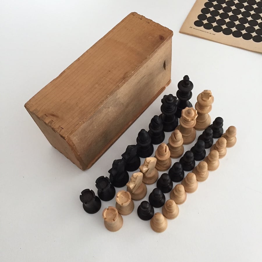 chess / アンティーク木製チェスセット | cocon