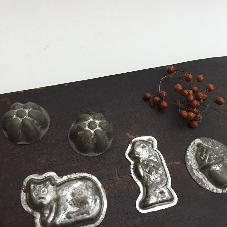 baking tin / アンティークどんぐり・ねこクッキー型 | cocon