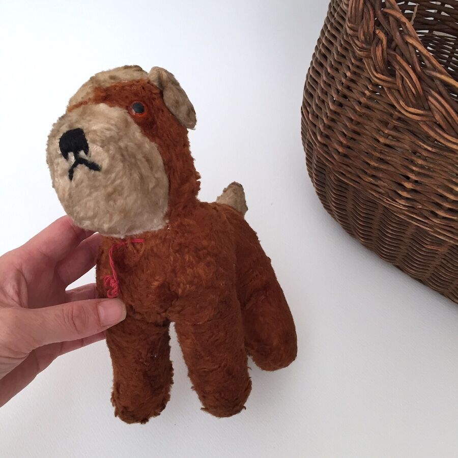 stuffed dog アンティーク犬のぬいぐるみ ドッグぬいぐるみ キッズトイ | cocon