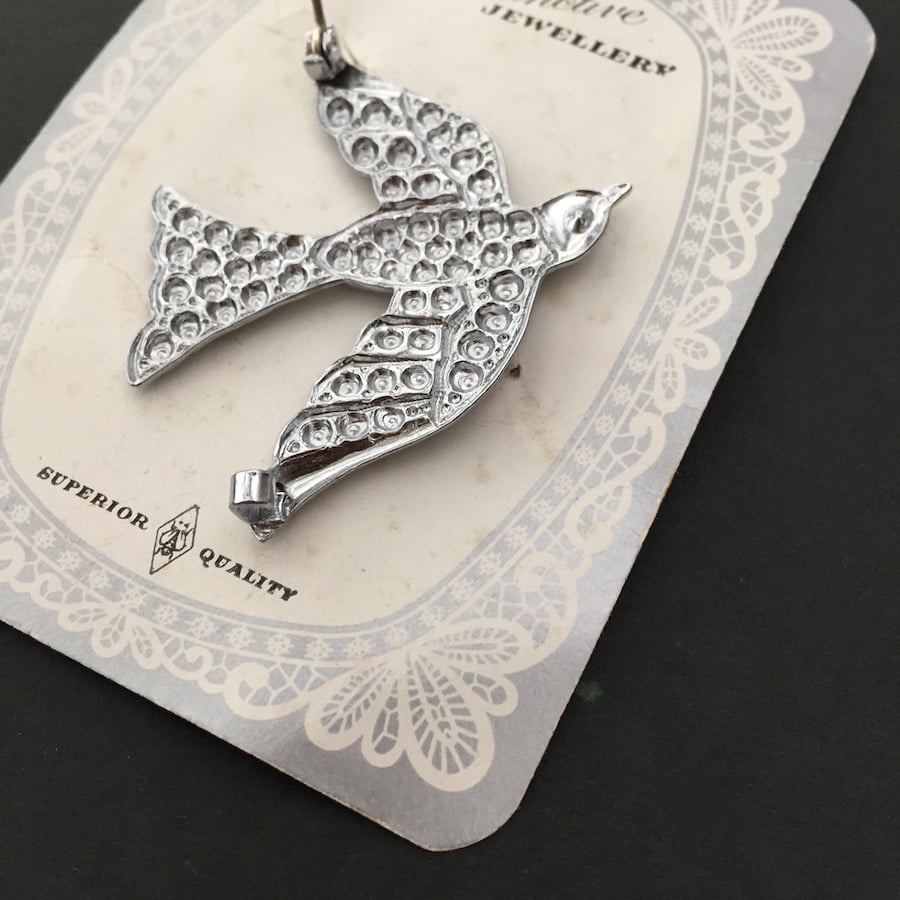 bird brooch / アンティークバードブローチ 鳥ツバメ | cocon