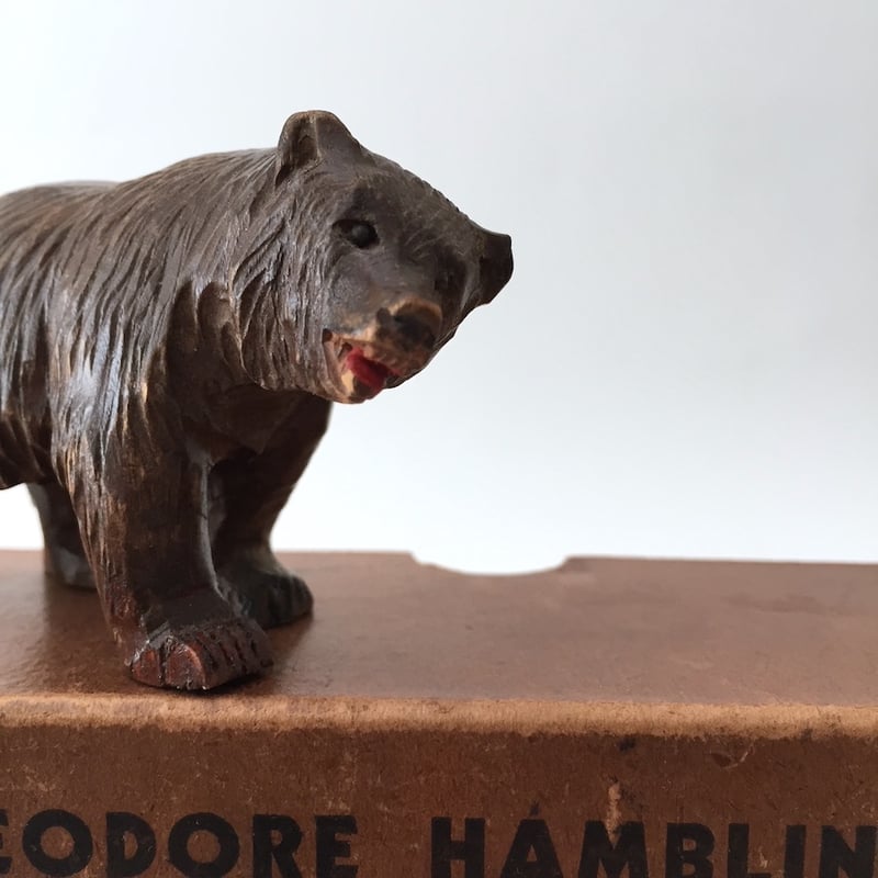 wooden bear / アンティーク木彫りのくま スイスベルン | cocon wooden bear / アンティーク木彫りのくま スイスベルン | cocon